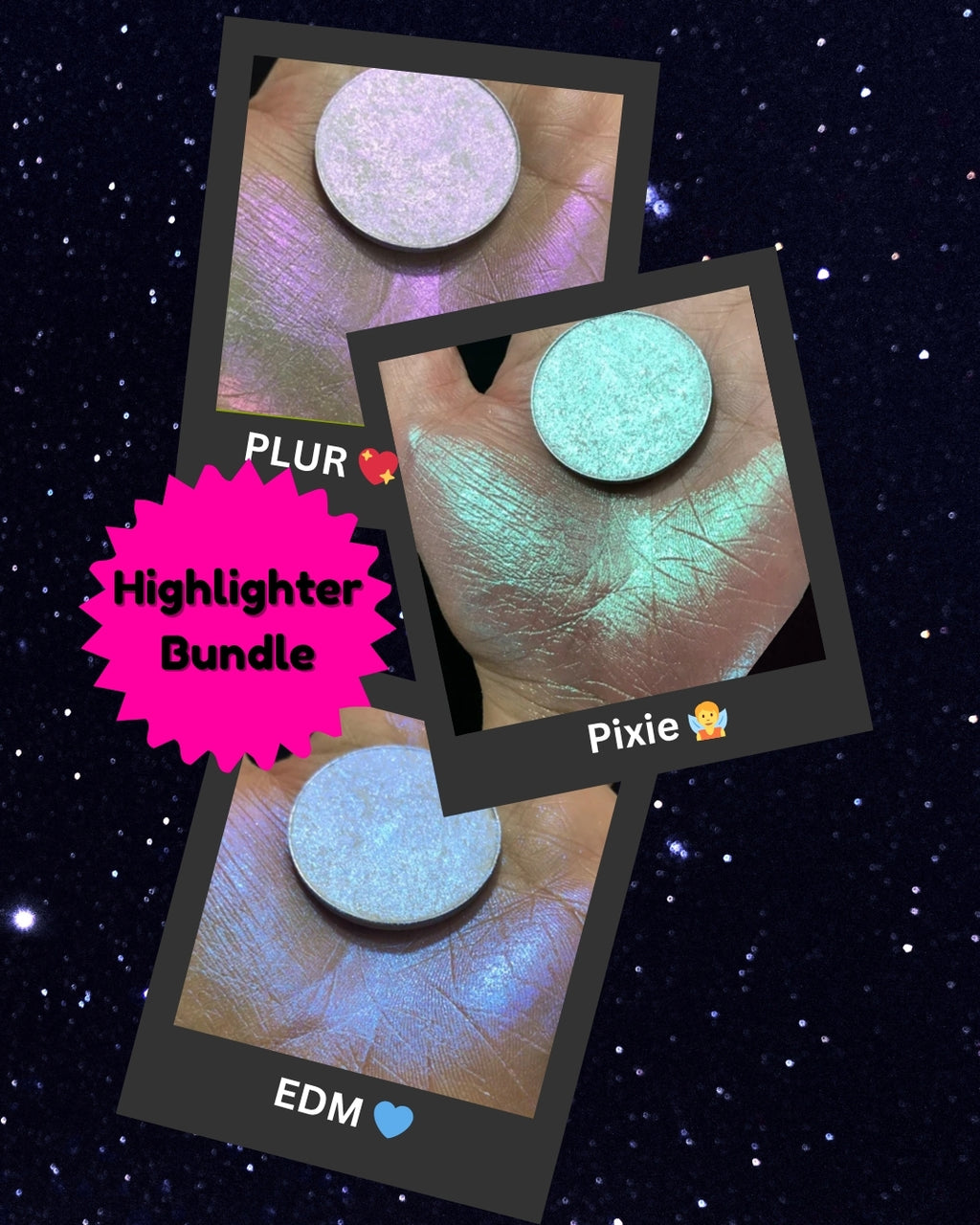 Highlighter Bundle 💗💙💚 – Girly World Cosmetics